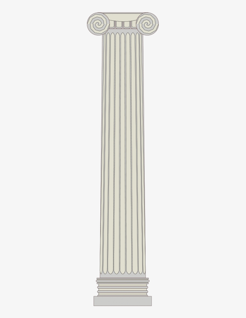 Greek Column Sticker - Wood Transparent PNG - 374x987 - Free Download ...