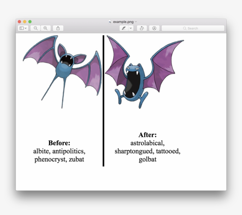 Jen Person On Twitter - Pokemon Zubat And Golbat Transparent PNG ...