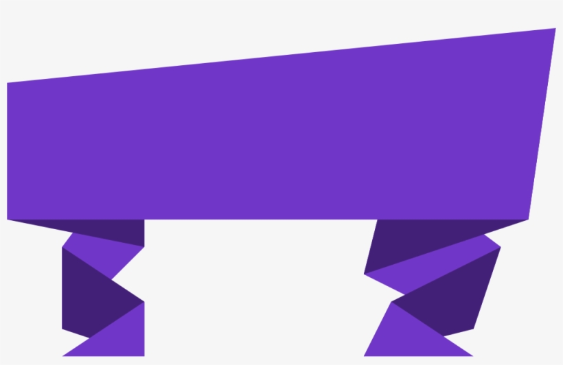 Purple Banner Download Png Image - Simple Banner Vector Png Transparent ...