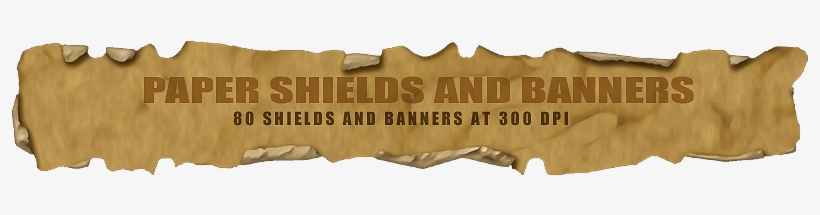 Paper Shields And Banners By Designfera - Banner Transparent PNG ...