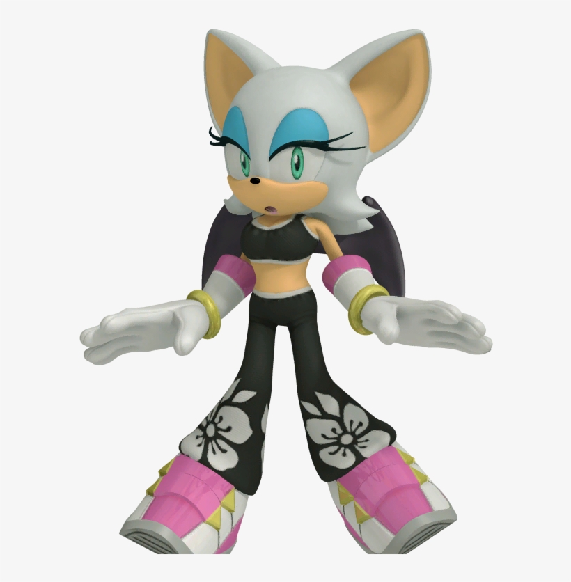 Sonic Free Riders Surprised - Sonic Free Riders Rouge Transparent PNG ...