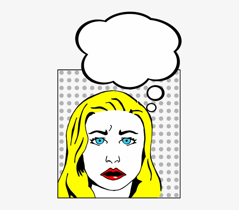 Face Pop art Woman Worried Blonde Bubble Good Topics To Do A Face Pop art Woman Worried Blonde Bubble Good Topics To Do A