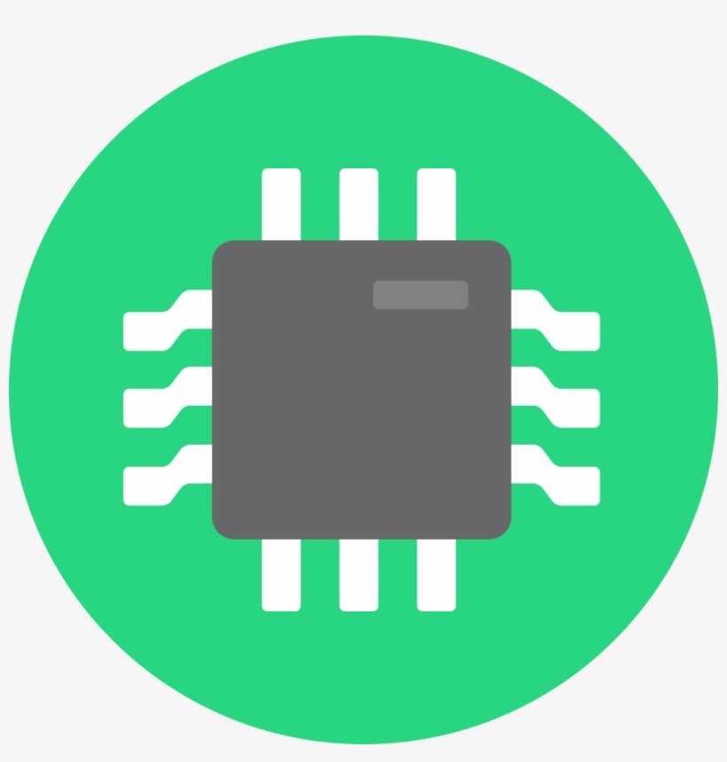 Circuit Board Flat Png Clipart Black And White Stock - Memory Rom Rom ...