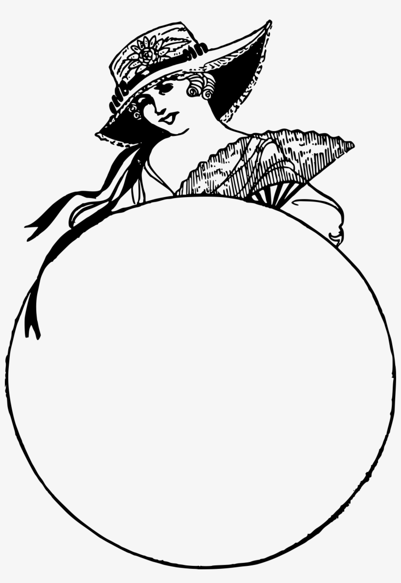 This Free Icons Png Design Of Cute Lady Circle Frame Transparent PNG ...