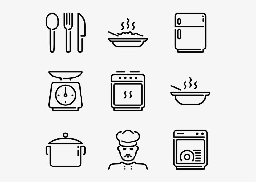 Kitchen - Work Icons Transparent PNG - 600x564 - Free Download on NicePNG