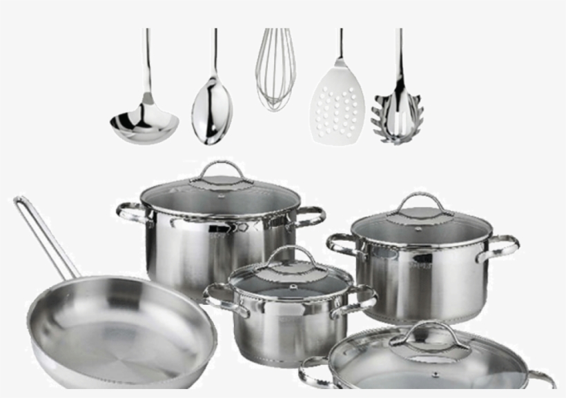 Silver Kitchen Items Png Transparent PNG - 980x630 - Free Download on ...