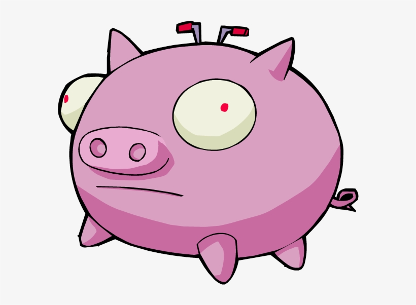 Ride The Pig - Invader Zim Robot Pig Transparent PNG - 600x528 - Free ...