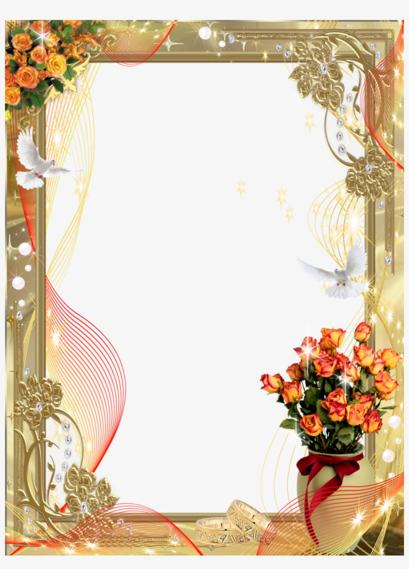 Download Wedding Frame Png Clipart Picture Frames Wedding - Wedding ...