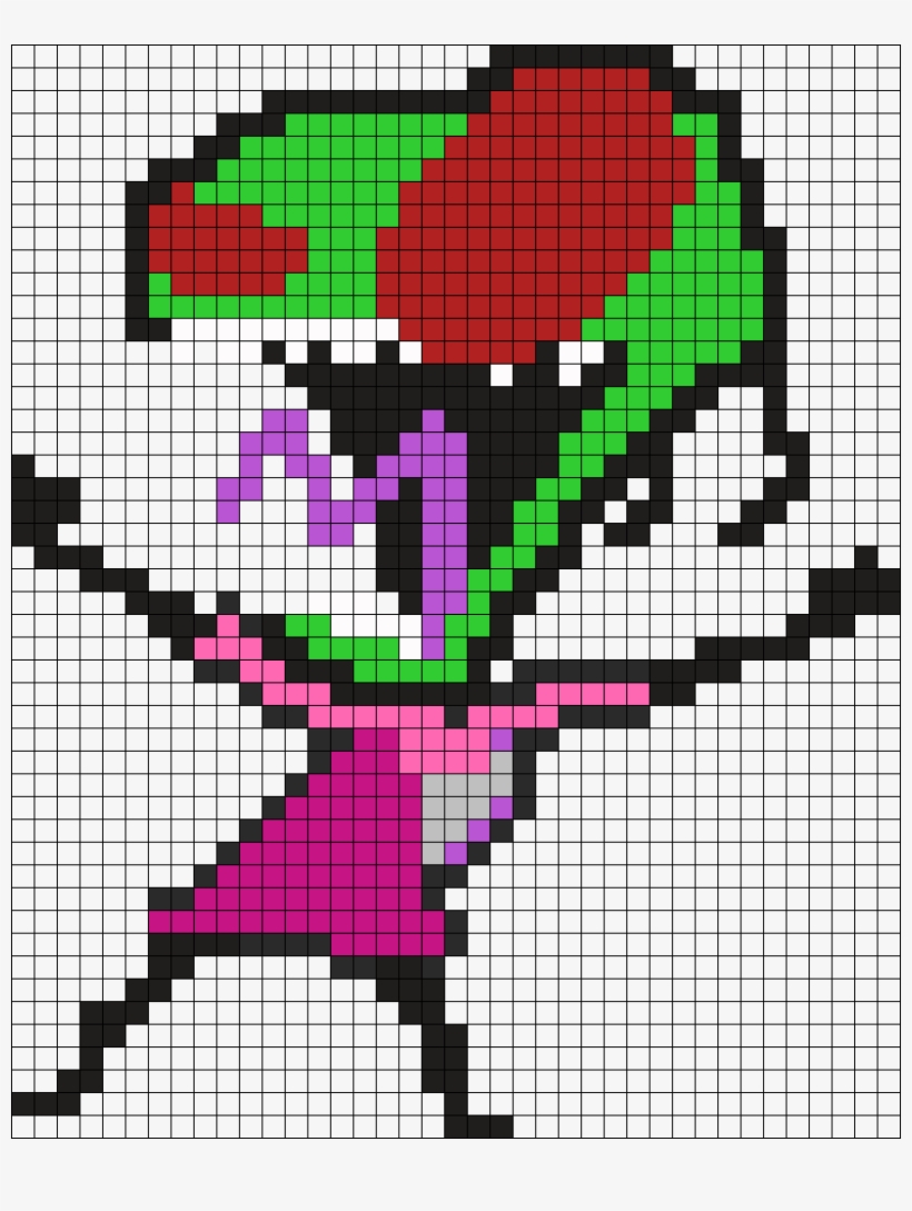 Invader Zim Perler Bead Pattern / Bead Sprite - Invader Zim Perler ...