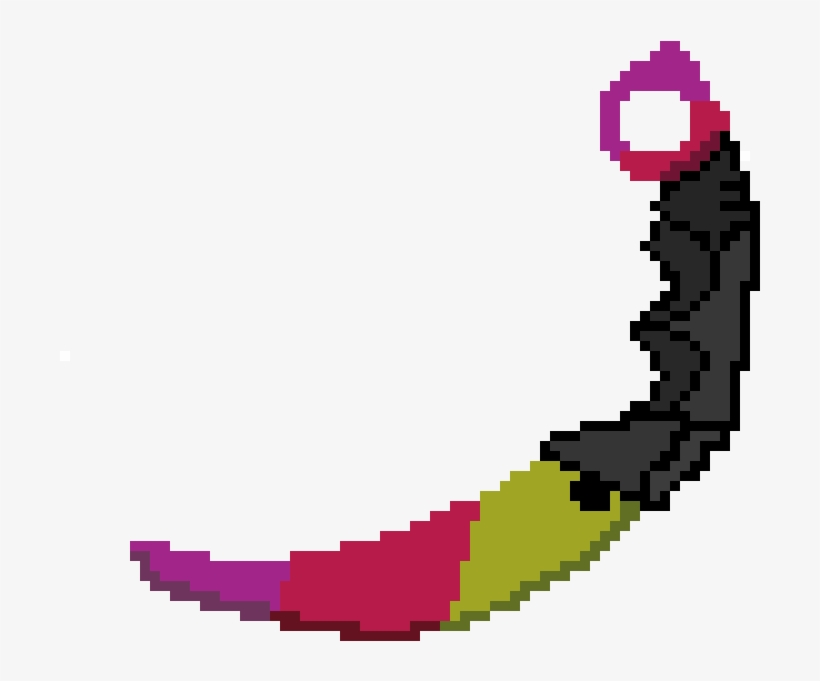 Karambit R - Pixel Art Transparent PNG - 1090x700 - Free Download on ...