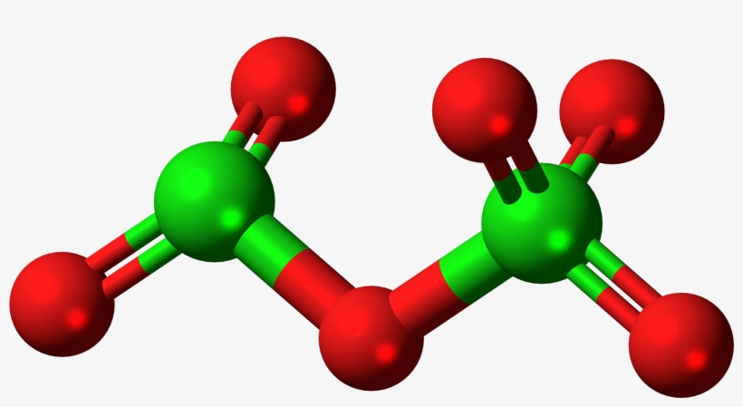 Dichlorine-hexoxide Molecule Ball - Dichlorine Pentoxide Transparent ...