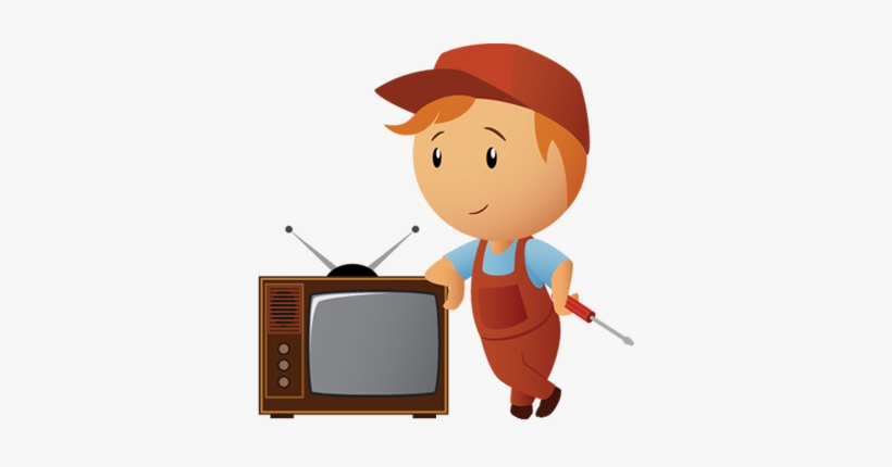 Installation Aerial Force - Fixing A Tv Cartoon Transparent PNG ...