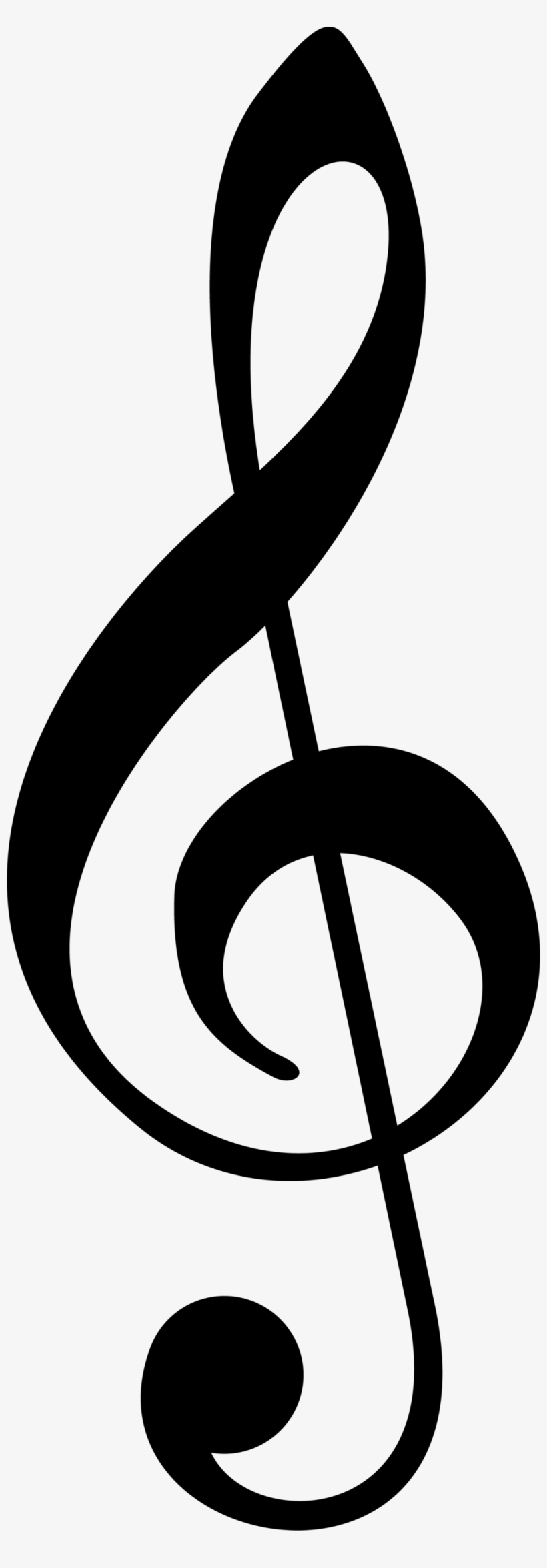 Treble Clef - Music Symbols Treble Clef Transparent PNG - 1024x2887 ...