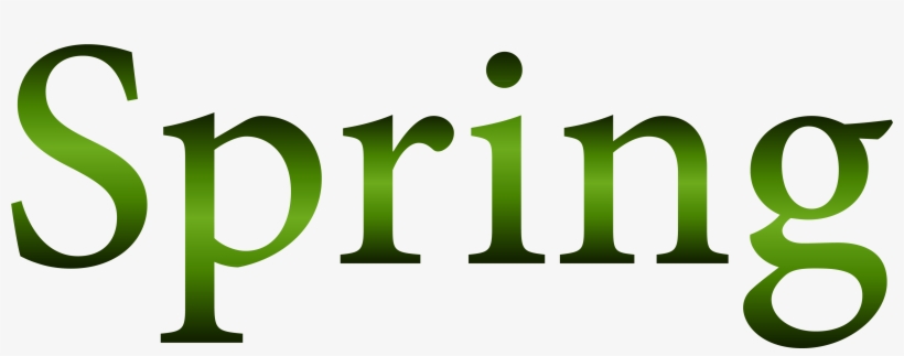 Spring Clipart Text - Spring Text Clipart Transparent PNG - 4558x1705 ...