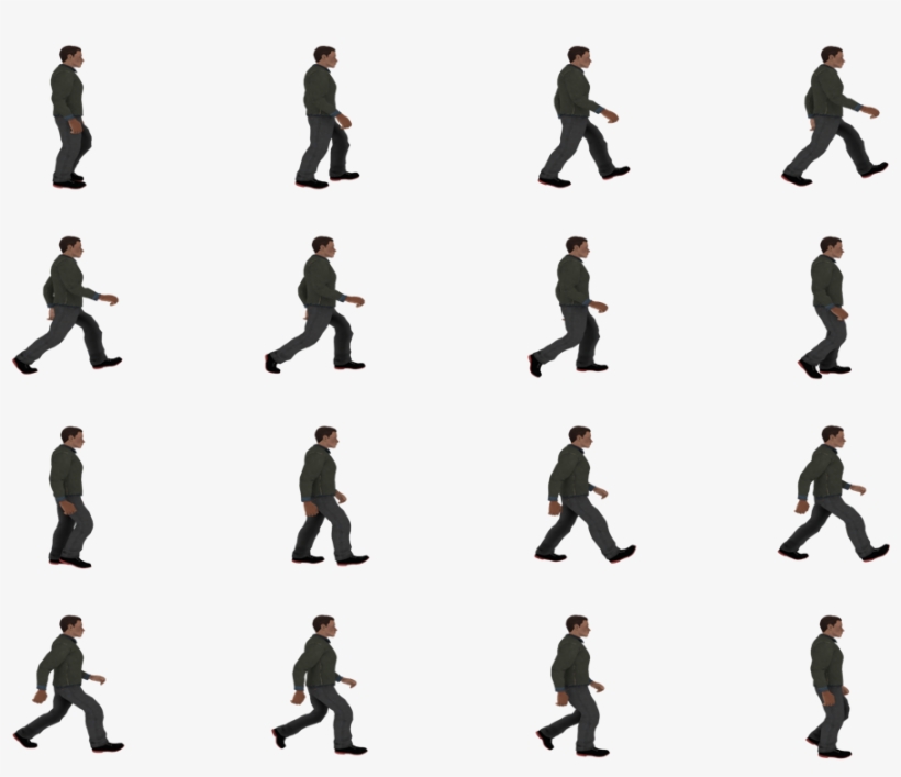 Go To Image - Human Sprite Sheet Png Transparent PNG - 1024x768 - Free ...