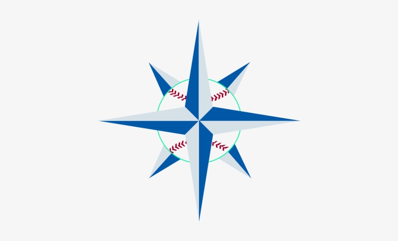 Seattle,mariners - Seattle Mariners Compass Rose Transparent PNG ...
