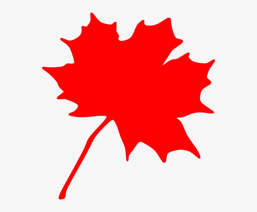 Canadian Maple Leaf Clip Art - Red Maple Leaf Silhouette Transparent ...