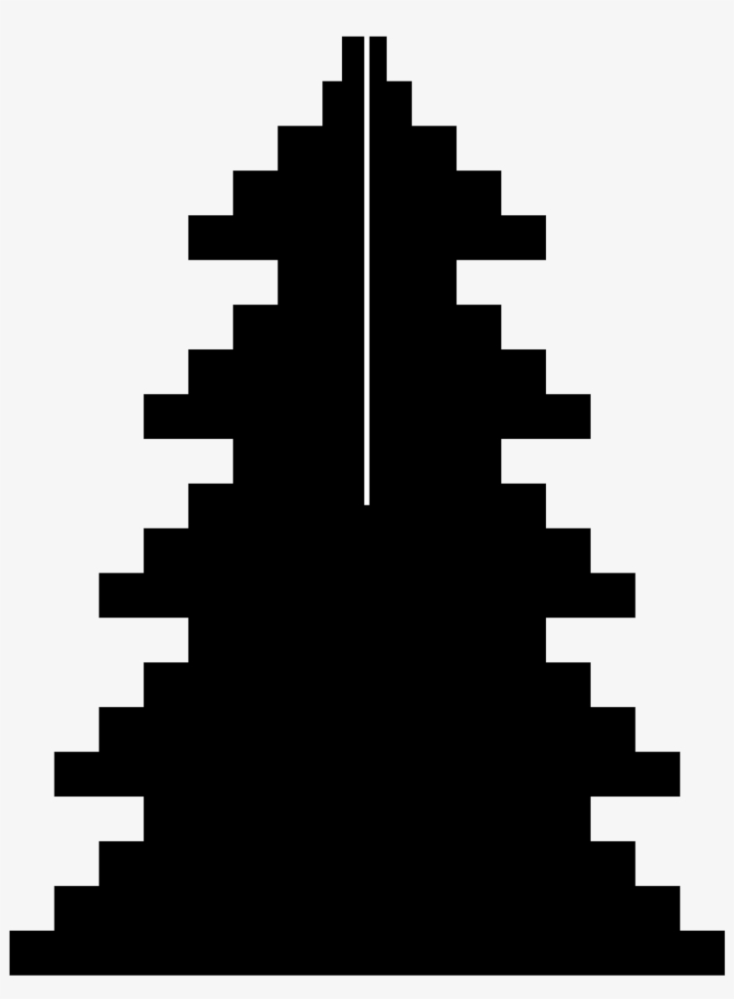 Pixelated Tree Cut Out - Pixelated Christmas Tree Transparent PNG ...