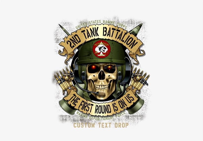 2nd Tank Battalion Usmc Shirt - 2nd Tank Battalion Logo Transparent PNG ...
