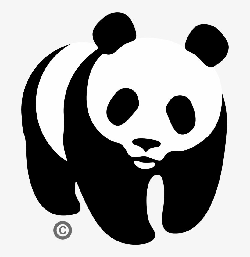 Wwf Logos - Panda Negative Space Logo Transparent PNG - 1920x1080 ...