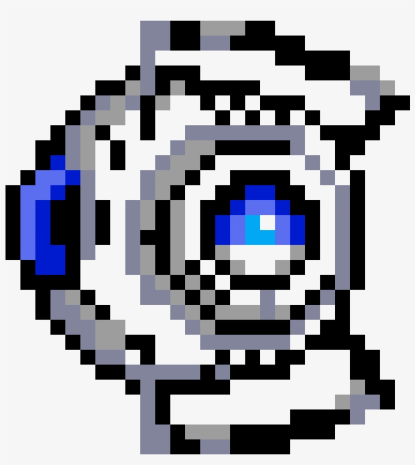 Uitly - Portal - Portal Wheatley Pixel Art Transparent PNG - 1184x1184 ...