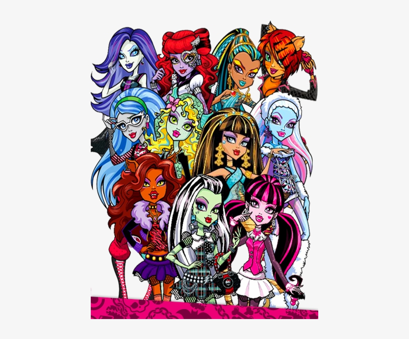 Find More - Monster High Three Group Transparent PNG - 456x600 - Free ...