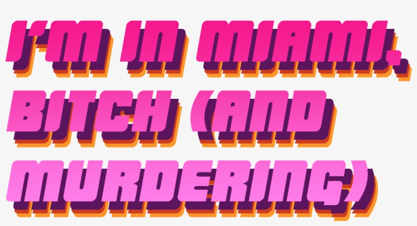 Hotling Miami Tag - Hotline Miami Font Style Transparent PNG - 1145x583 ...