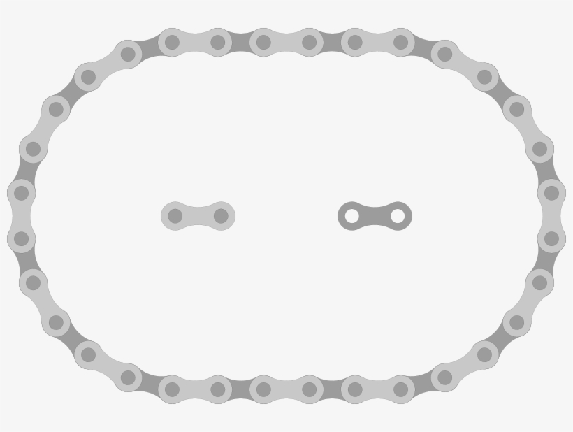 Free Bike Chain Links - Bike Chain Vector Transparent PNG - 800x538 ...