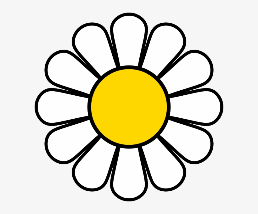 Yellow Daisy Clip Art At Clker - Daisy Clipart Transparent PNG ...
