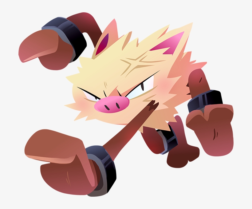 #057 Primeape By Kuitsuku - Chibi Primeape Transparent PNG - 700x600 ...