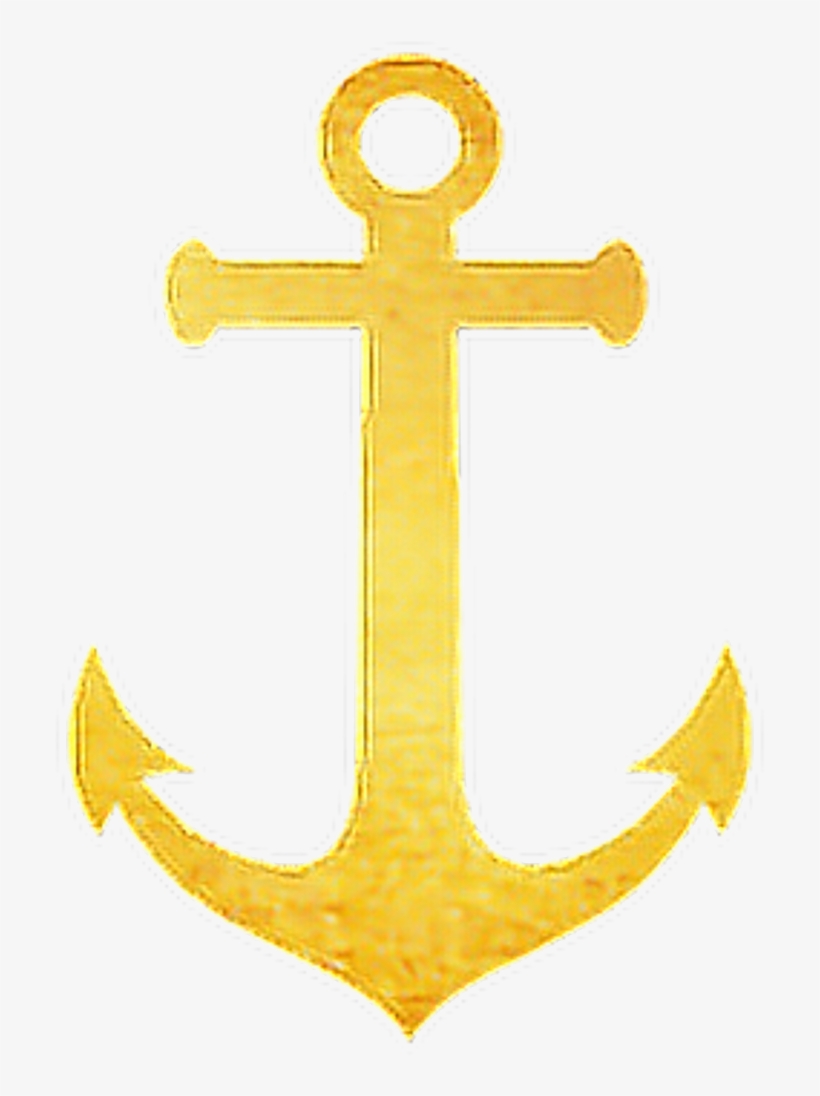 Clipart Anchor Gold Glitter - Ancla Sin Fondo Transparent PNG ...