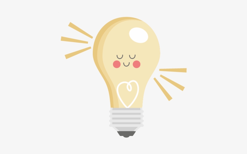 Download Happy Lightbulb Svg Scrapbook Cut File Cute Clipart - Cute ...