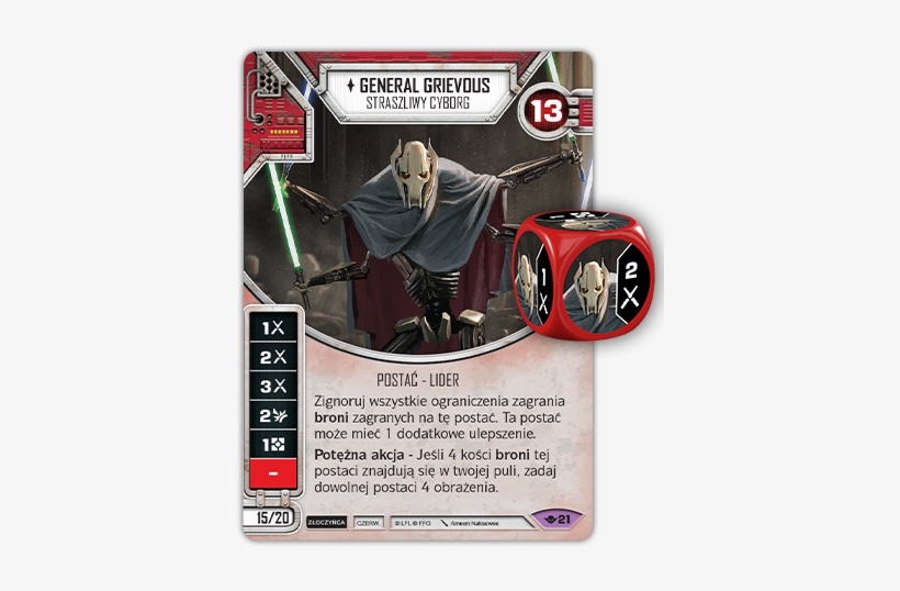 Swd12 General-grievous - Star Wars Destiny Grievous Transparent PNG ...