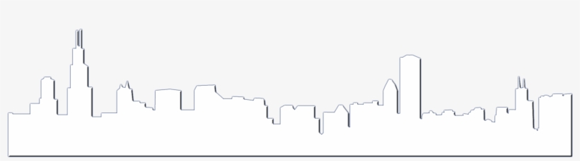 Download Chicago Skyline Outline Png Stock - Chicago Skyline White Png ...