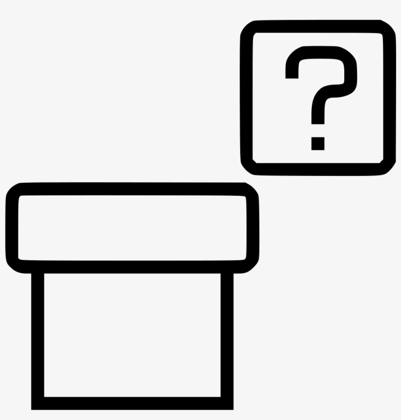 Mario Pipe - - Mario Pipe Black And White Transparent PNG - 981x982 ...