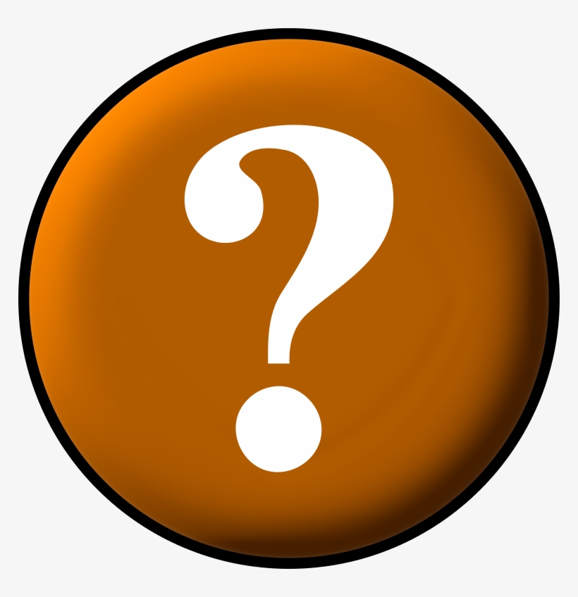 Circle Question Orange - Question Mark Icon Brown Transparent PNG ...