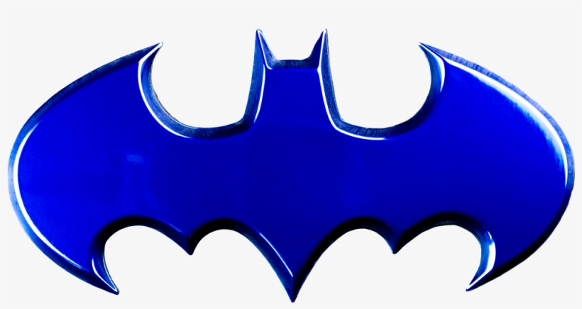 Batman Logo Blue Chrome Premium Fan Emblem By Fan Emblems - Blue Batman ...