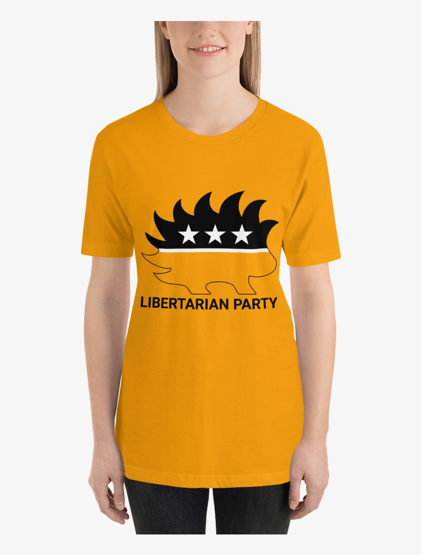 Ancap Porcupine T-shirt - Libertarian Party Square Sticker 3" X 3 ...