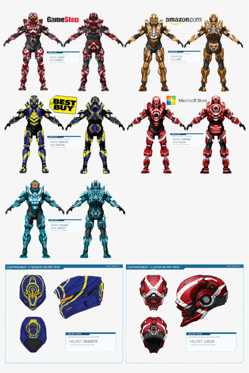 Halo Spartan Helmet Types
