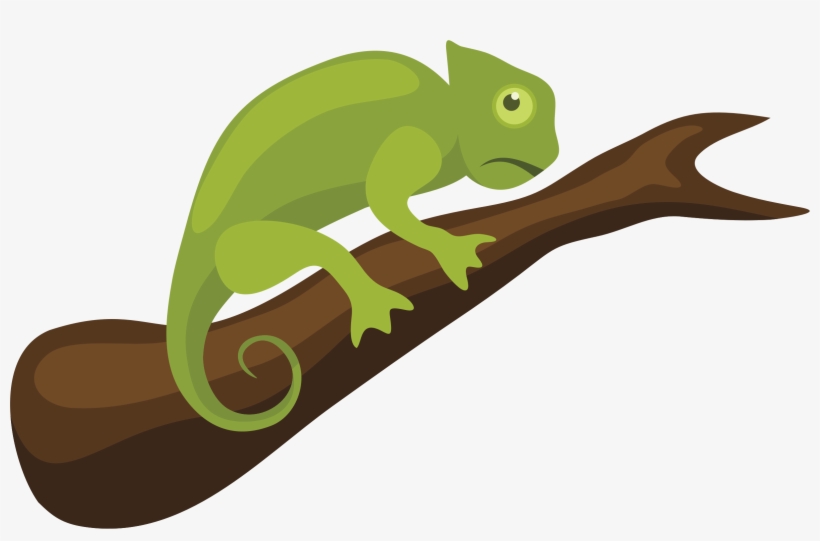 Chameleon Lizard Cartoon Clipart
