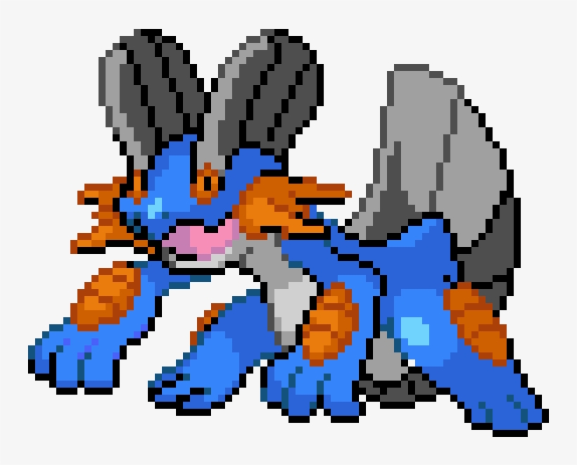 Swampert - Pokemon Pixel Art Swampert Transparent PNG - 760x590 - Free ...