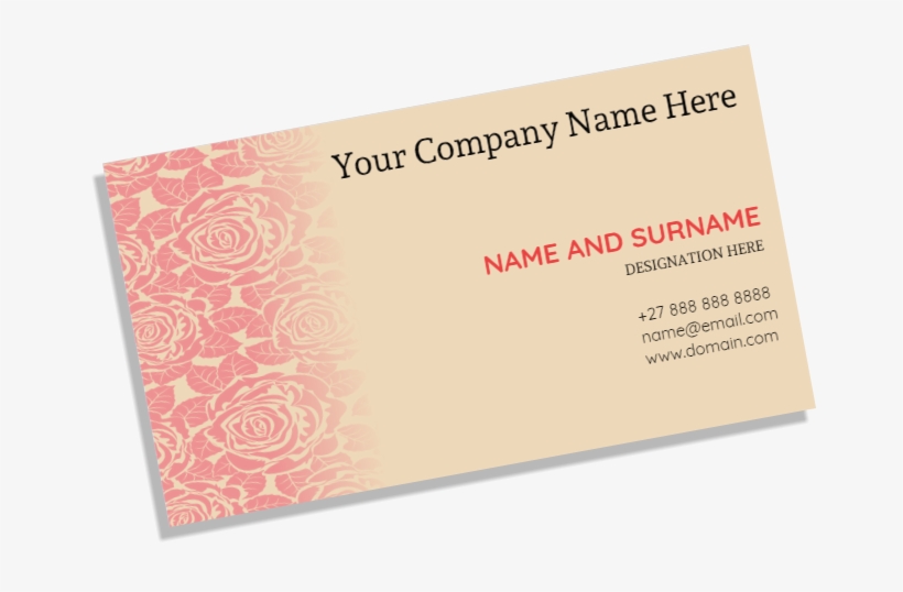 Single Business Card Template