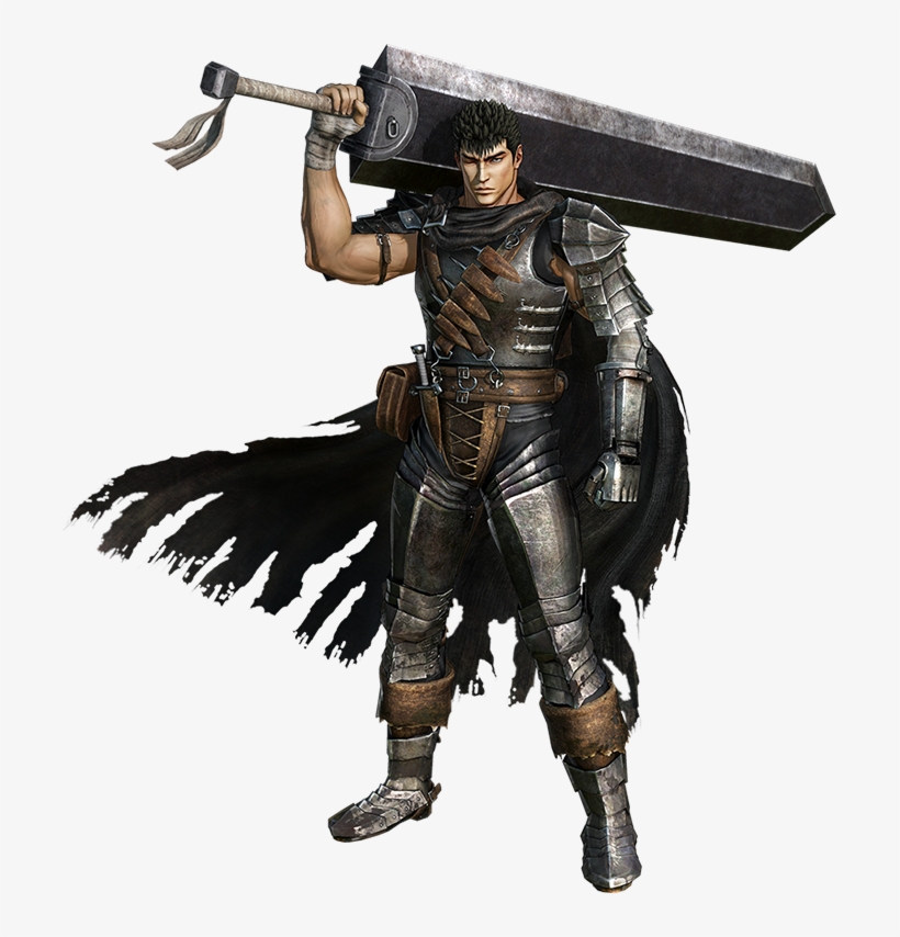 Guts Black Berserkmusou - Guts Berserk Transparent PNG - 705x774 - Free ...