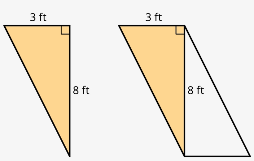 A Triangle With One Side Labeled 3 Feet And Another - Foot Transparent ...