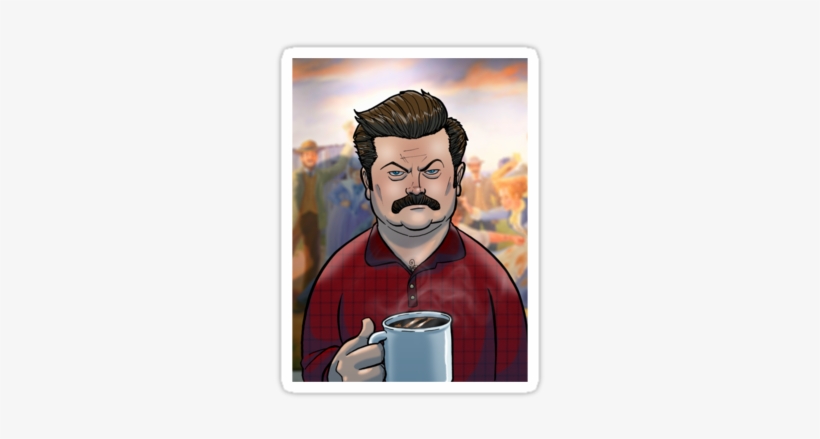 Ron Swanson SVG