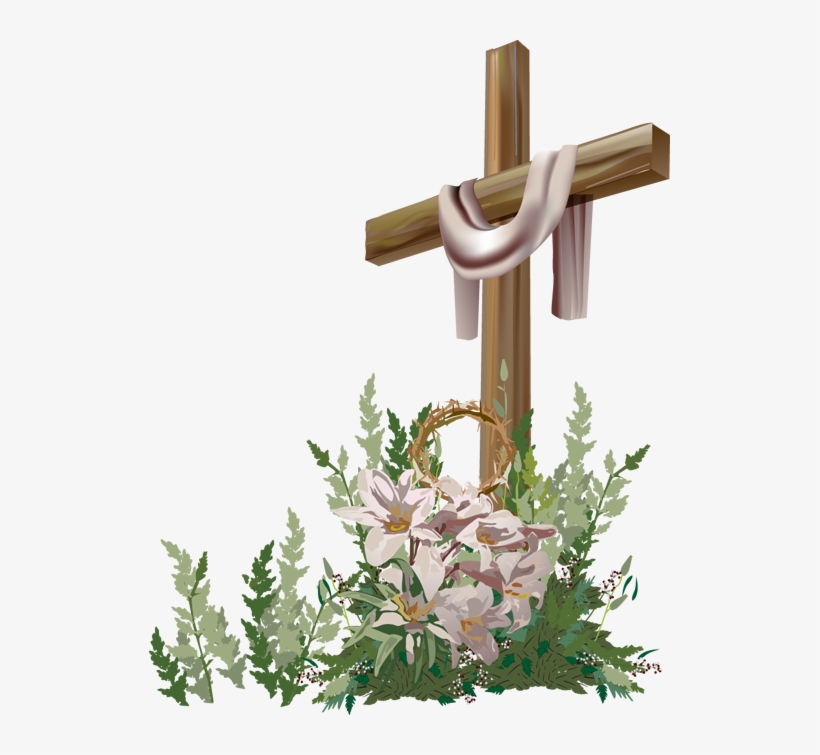 Easter Cross Png Jpg Freeuse Download - Happy Easter With Cross ...