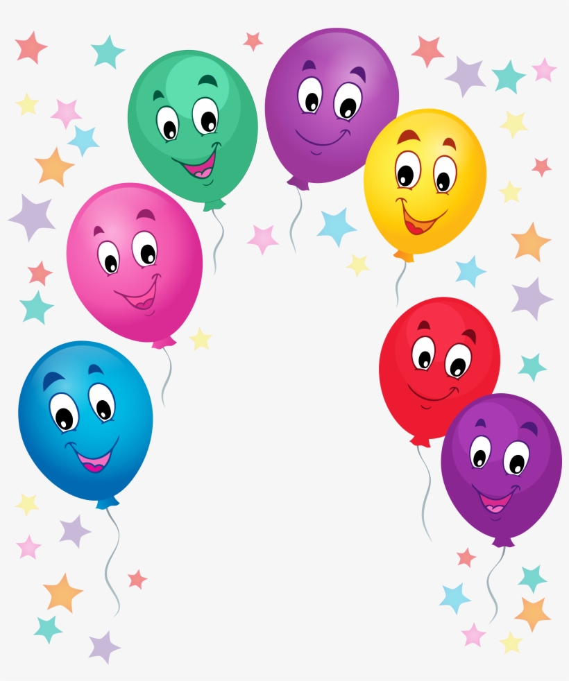 Happy Smiley Balloons Transparent Transparent PNG - 5584x6296 - Free ...