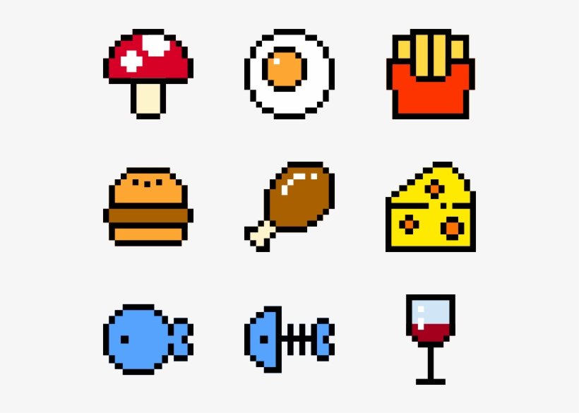 Download Pixel Food Png Jpg Library Stock - Pixel Art Transparent ...