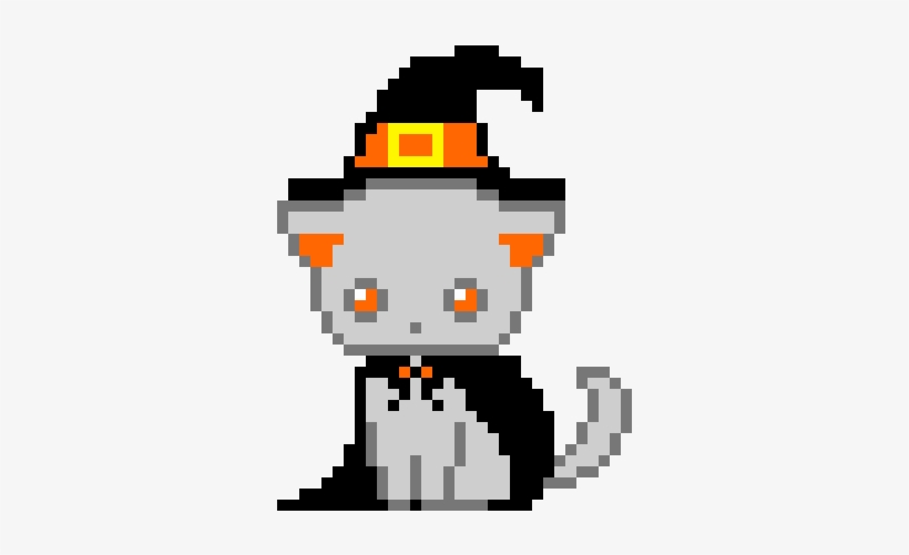 Halloween Cat - Halloween Cat Pixel Art Transparent PNG - 330x430 ...