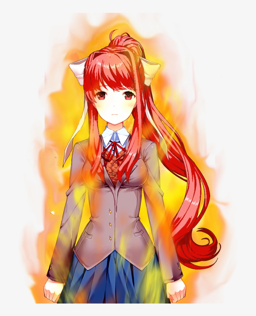 Download Fun[fun] Super Saiyan God Monika - God - HD Transparent PNG ...